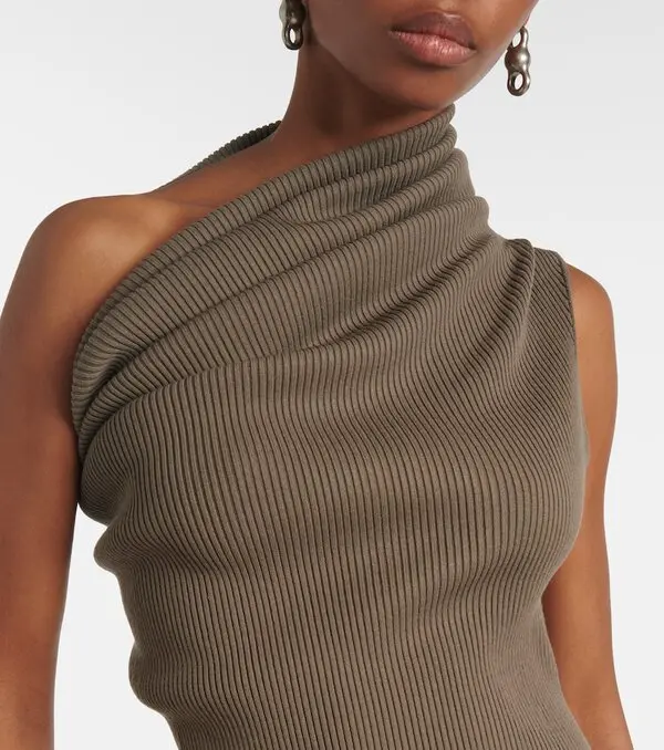 Rick Owens One-shoulder Maxi Dress - Brown