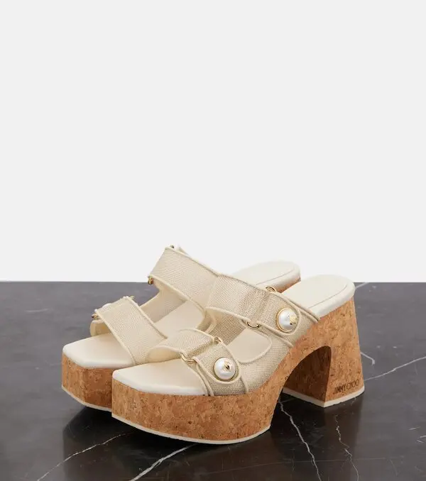 JIMMY CHOO Fayence 95 Platform Sandals
