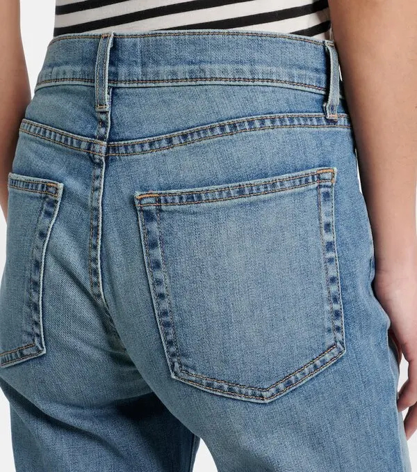NILI LOTAN Celia Mid-rise Flare Jeans - Blue