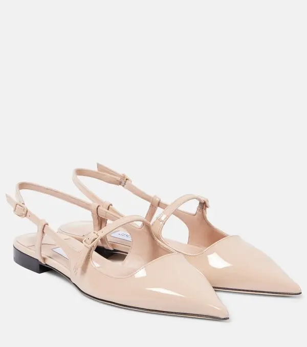 JIMMY CHOO Didi Slingback Flats - Pink