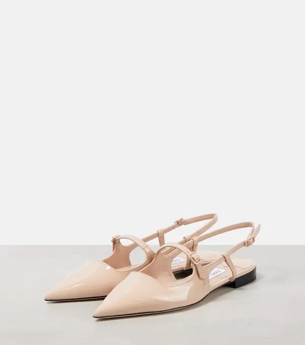 JIMMY CHOO Didi Slingback Flats - Pink