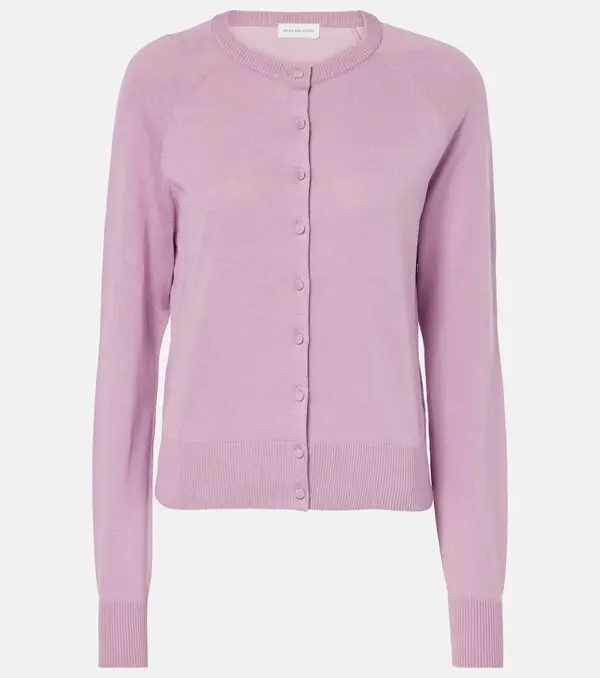 Dries Van Noten Cotton Cardigan - Pink