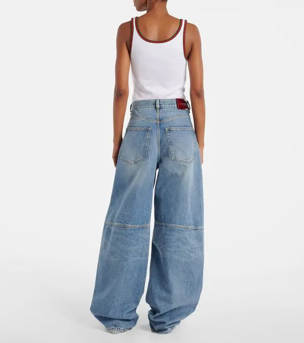Gucci Low-rise Barrel-leg Jeans