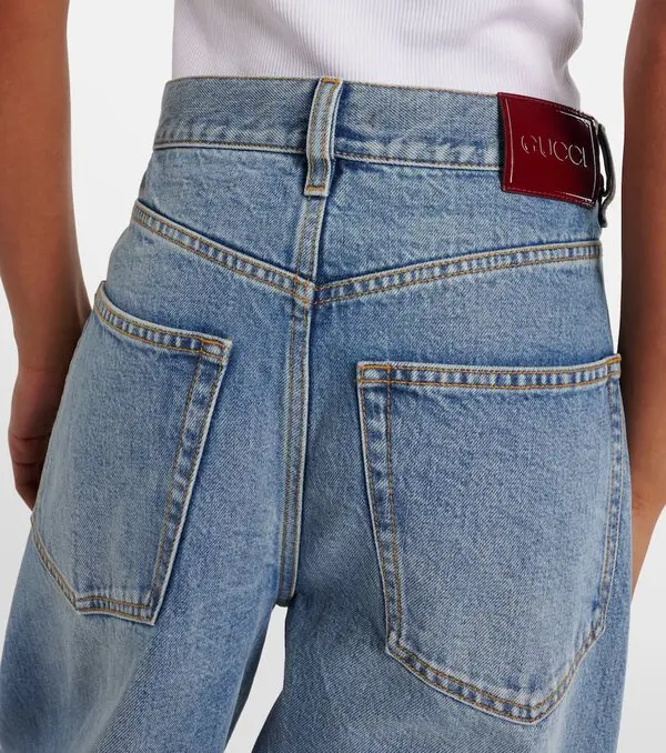 Gucci Low-rise Barrel-leg Jeans