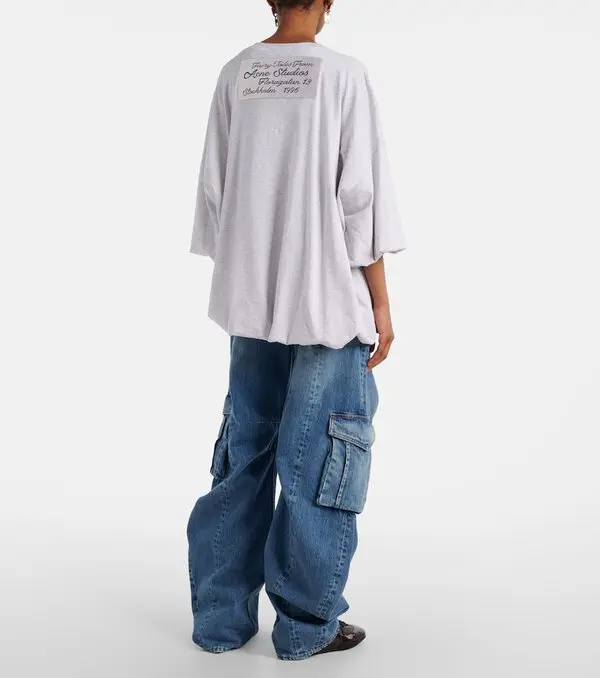 Acne Studios Cotton Jersey Top - Grey
