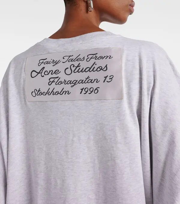 Acne Studios Cotton Jersey Top - Grey