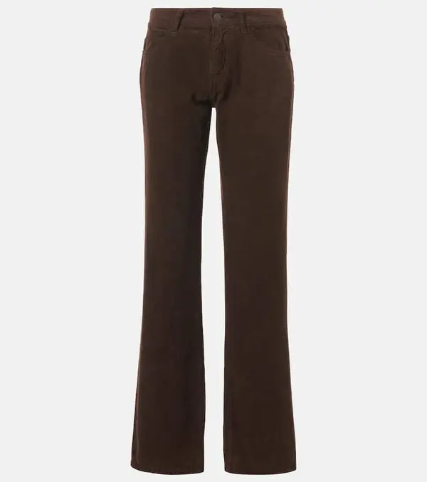THE ROW Carlyl Straight Pants - Brown