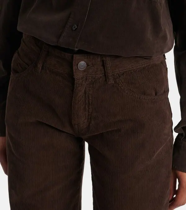 THE ROW Carlyl Straight Pants - Brown