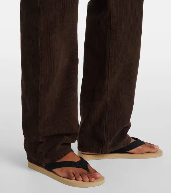 THE ROW Carlyl Straight Pants - Brown