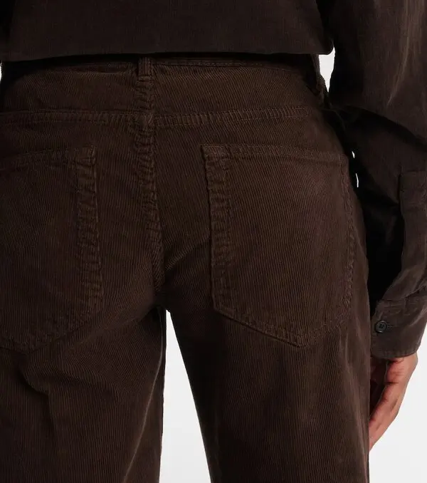 THE ROW Carlyl Straight Pants - Brown