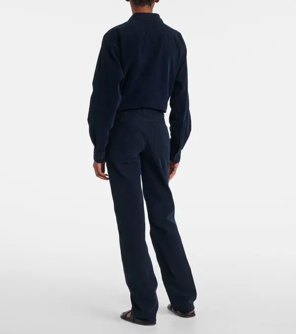 THE ROW Carlyl Cotton Corduroy Slim Pants