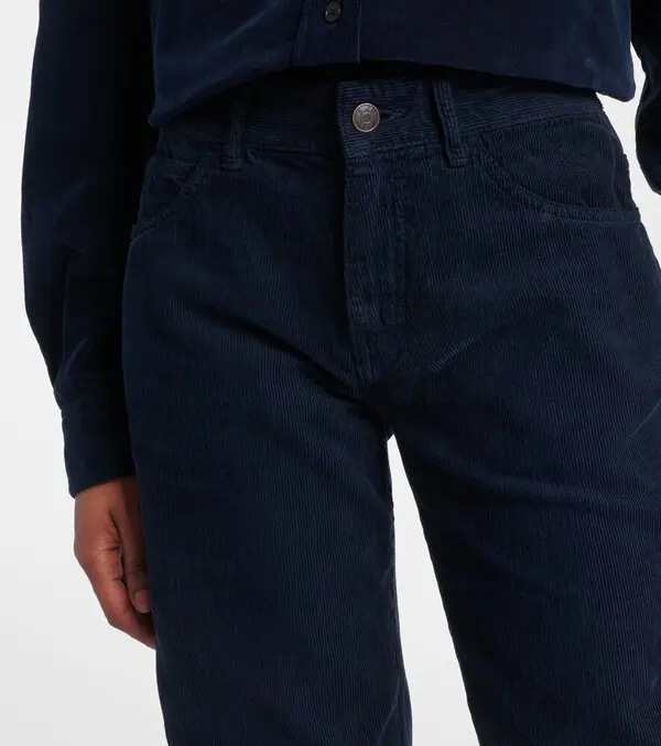 THE ROW Carlyl Cotton Corduroy Slim Pants