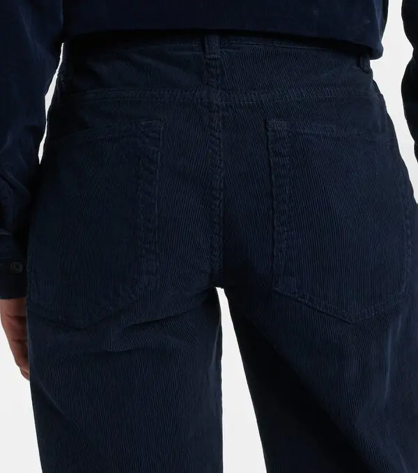 THE ROW Carlyl Cotton Corduroy Slim Pants
