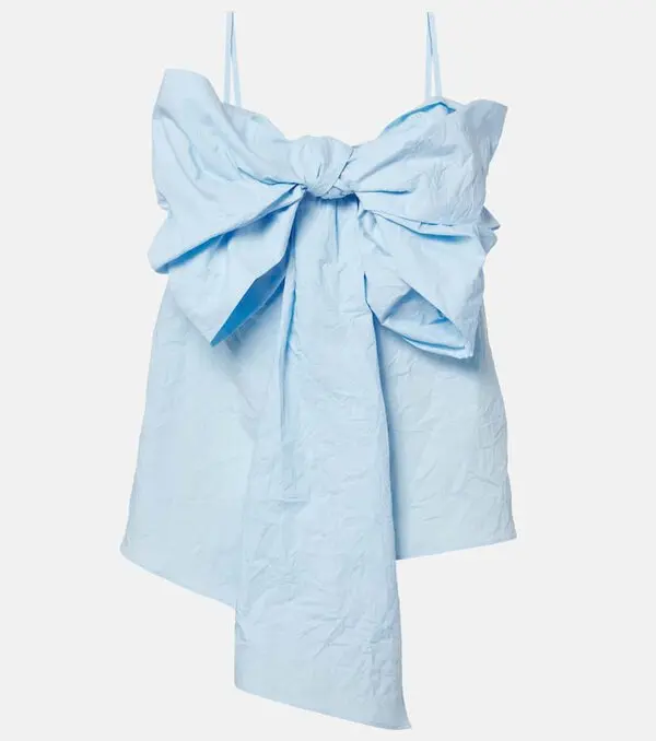 Acne Studios Bow-detail Cotton Top