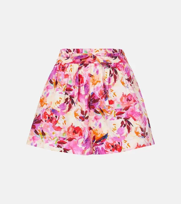 Ulla Johnson Rowan Floral Cotton Shorts