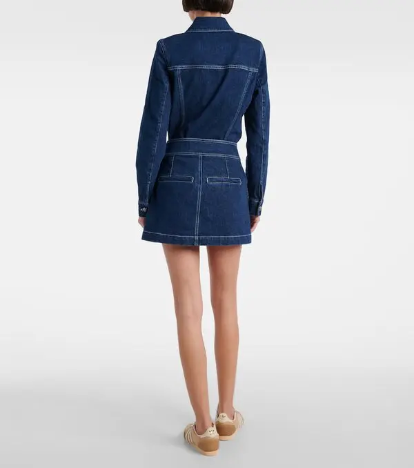 Veronica Beard Bowen Denim Miniskirt