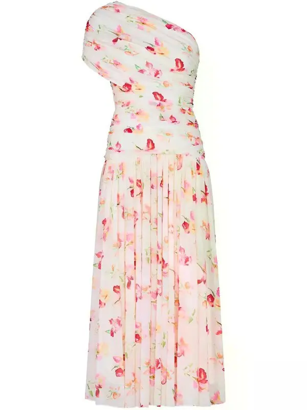 NICHOLAS Gaia One-shoulder Midi Dress - White