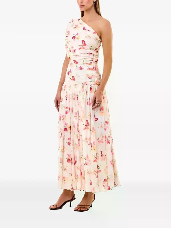 NICHOLAS Gaia One-shoulder Midi Dress - White