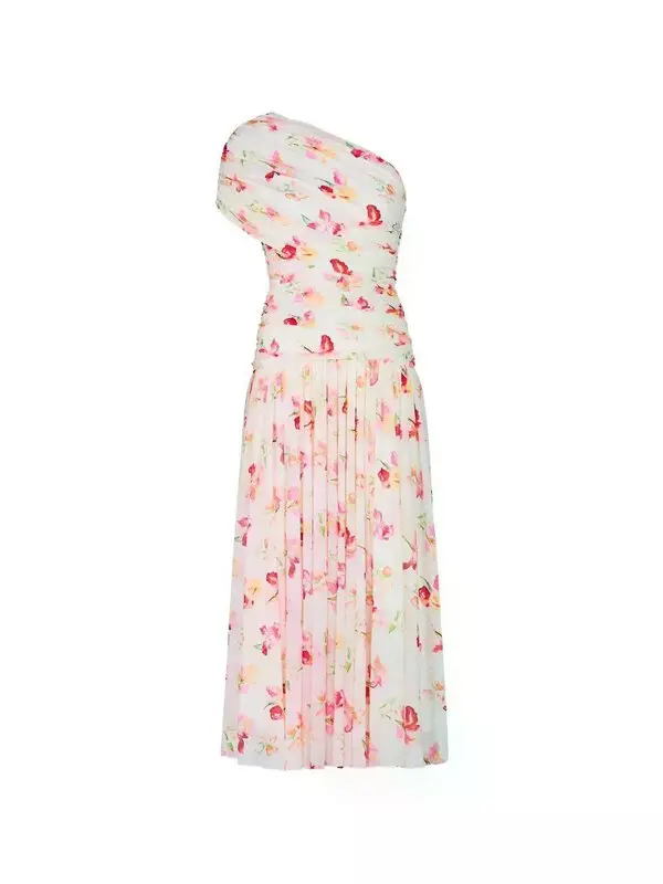 NICHOLAS Gaia One-shoulder Midi Dress - White