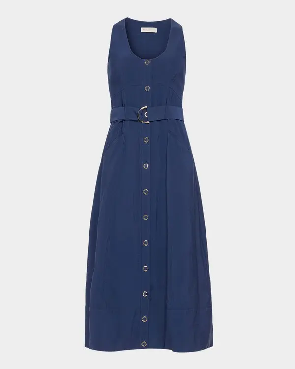 Ramy Brook Nomi Belted Midi Dress