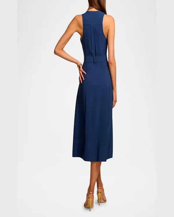 Ramy Brook Nomi Belted Midi Dress