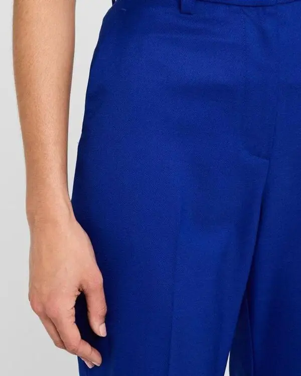 ARGENT Straight-leg Seasonless Wool Trousers - Lapis