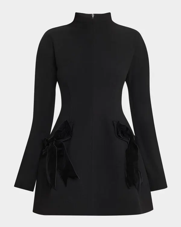 chinese dress ladies Jade Long Sleeve Knit Mini Dress main image 1