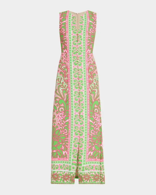 Trina Turk Novak Floral-Print Maxi Dress In Multi 35% Off