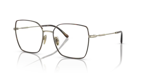 VOGUE EYEWEAR Full Rim Square Frame - Top Havana,pale Gold