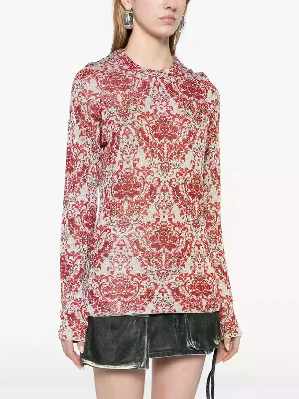 Rabanne Paisley-jacquard Top
