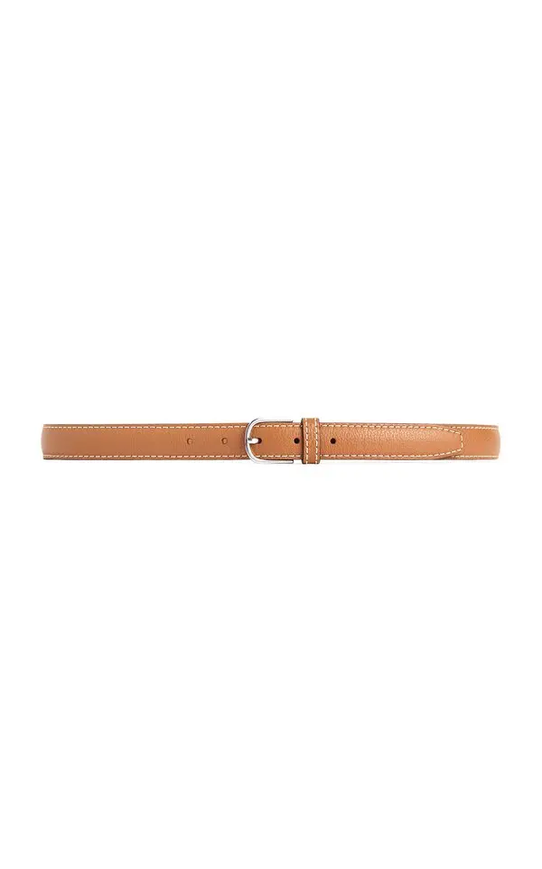 TOTEME Slim Leather Belt - Brown