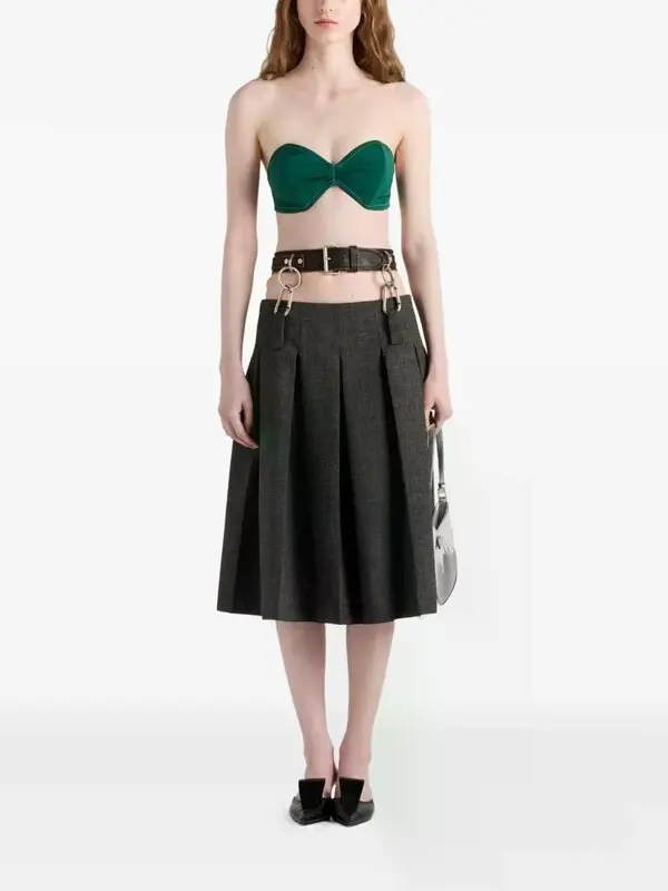 Prada Strapless Cropped Top