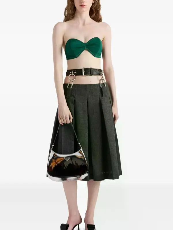 Prada Strapless Cropped Top