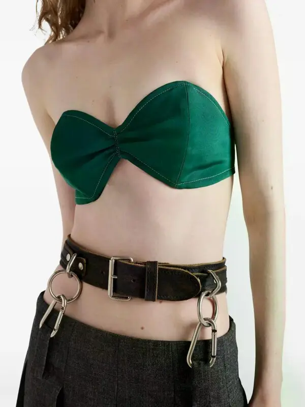 Prada Strapless Cropped Top
