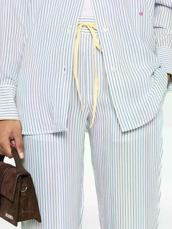 Victoria Beckham Striped Pajama-style Trousers