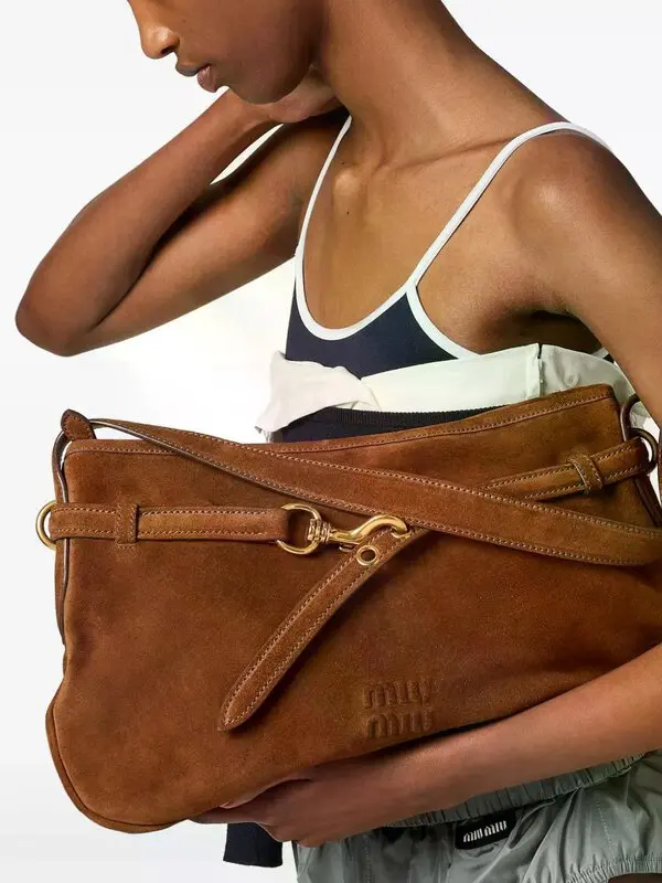 Miu Miu Aventure Shoulder Bag - Brown