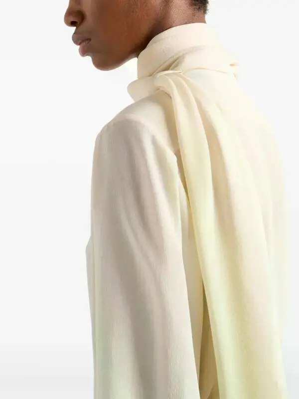 Prada Shirt With Scarf Detail