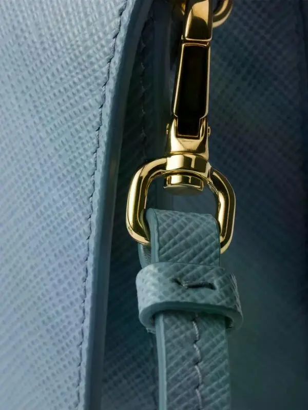 Prada Enamel Triangle Logo Mini-bag - Blue