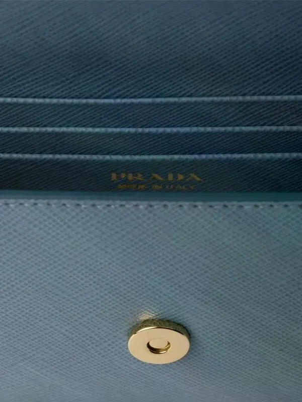 Prada Enamel Triangle Logo Mini-bag - Blue