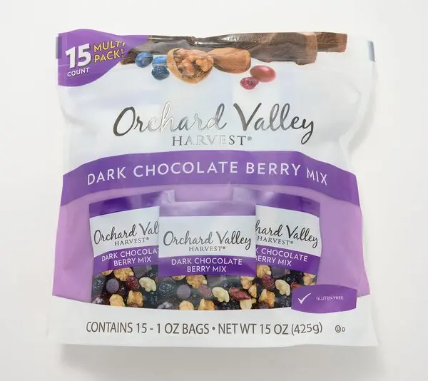 ORCHARD VALLEY HARVEST 1oz Bags Dark Chocolate Mix - One-color