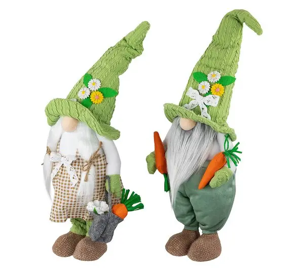 NORTHLIGHT Gardening Gnomes Easter Figurines 5