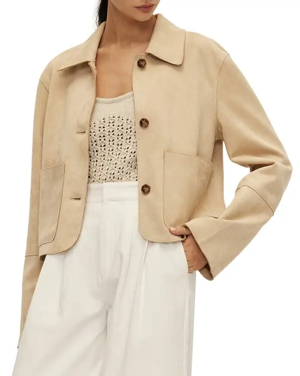 ELODIE THE LABEL Faux Suede Jacket