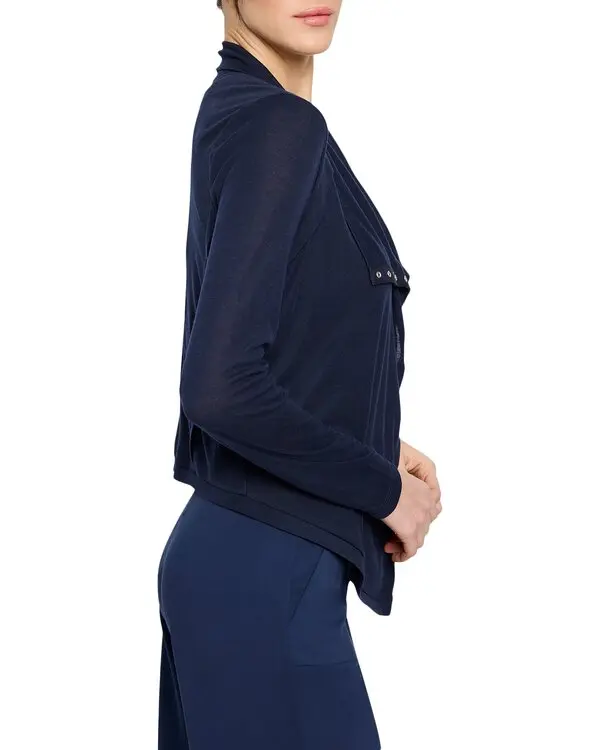 NIC+ZOE Snap Front Cardigan - Dark Indigo