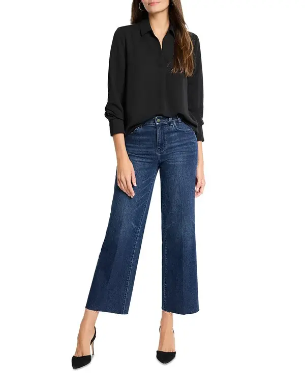 NIC+ZOE Easy Popover Shirt - Black Onyx