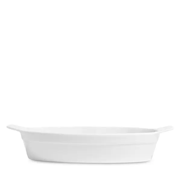 MADE IN Porcelain Oval Baking Dish - White