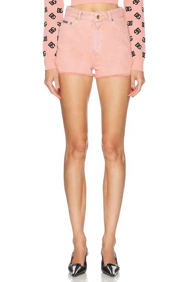 Dolce & Gabbana High Waisted Mini Short