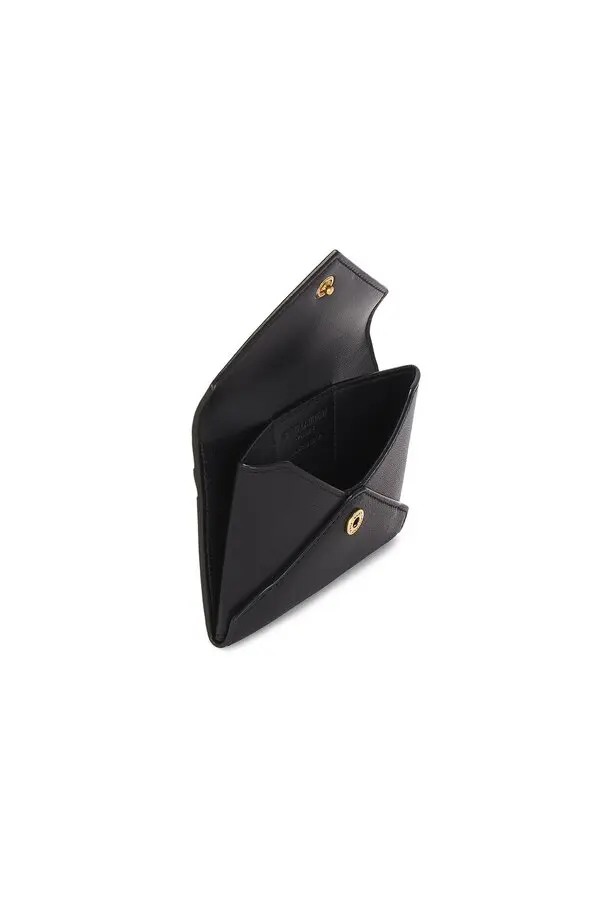 Saint Laurent Flap Card Case In Black - Nero