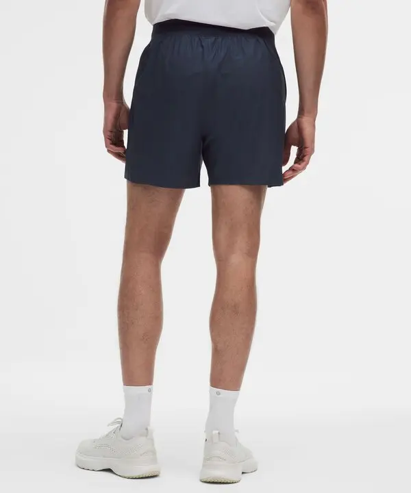 Lululemon Striped Mesh Tennis Short - Club Blue