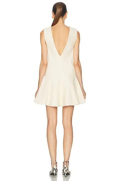 Khaite Mel Boucle Dress - Natural