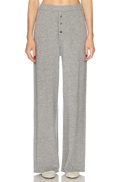 Guest In Residence Everywhere Cashmere Pant - Heather Grey